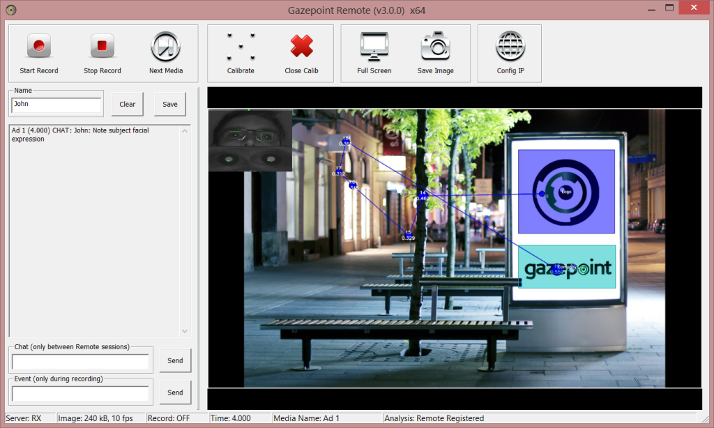 Gazepoint Remote Viewer V3.0.0 - Gazepoint